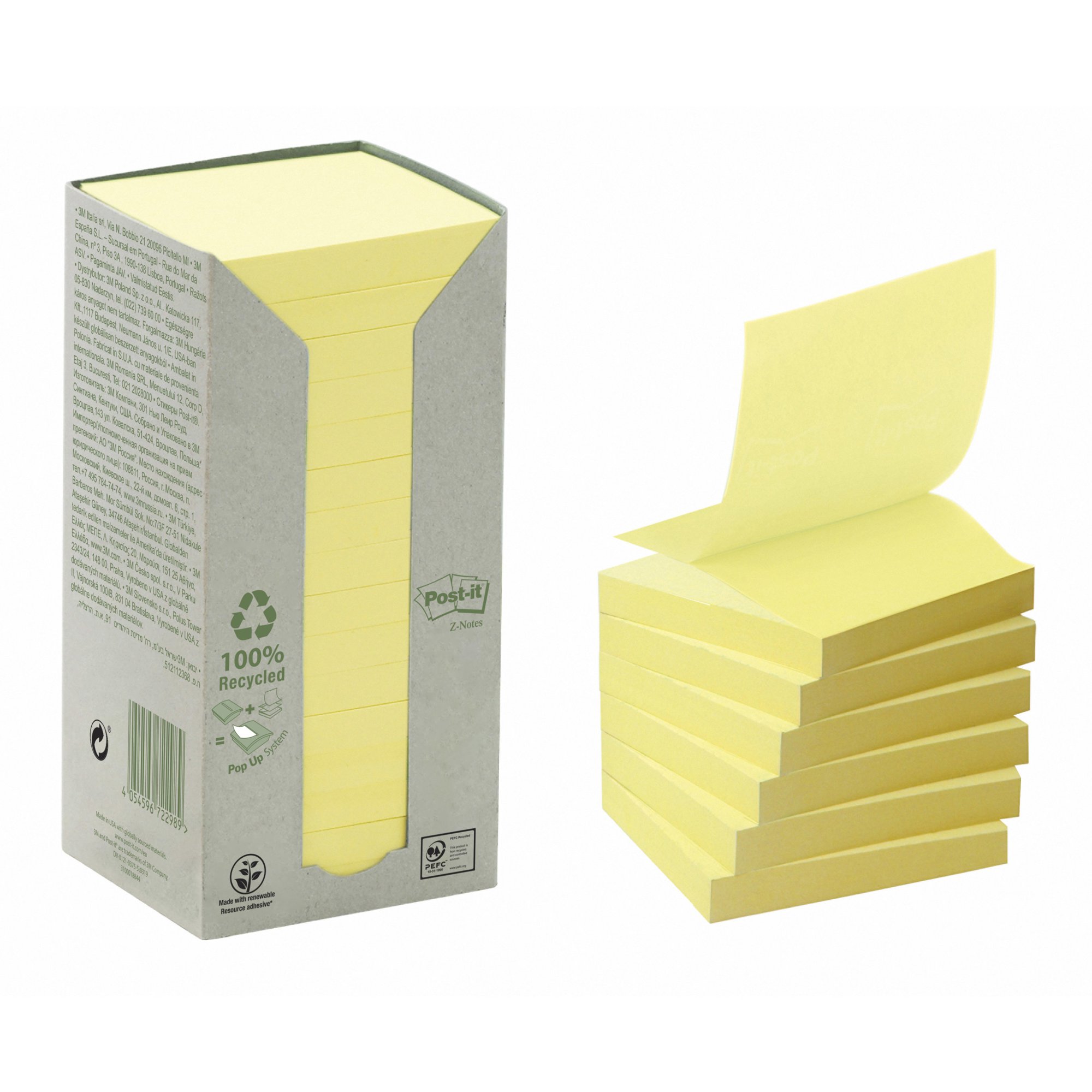 Post-it Recycled Z-Notes 7100172251 76x76mm