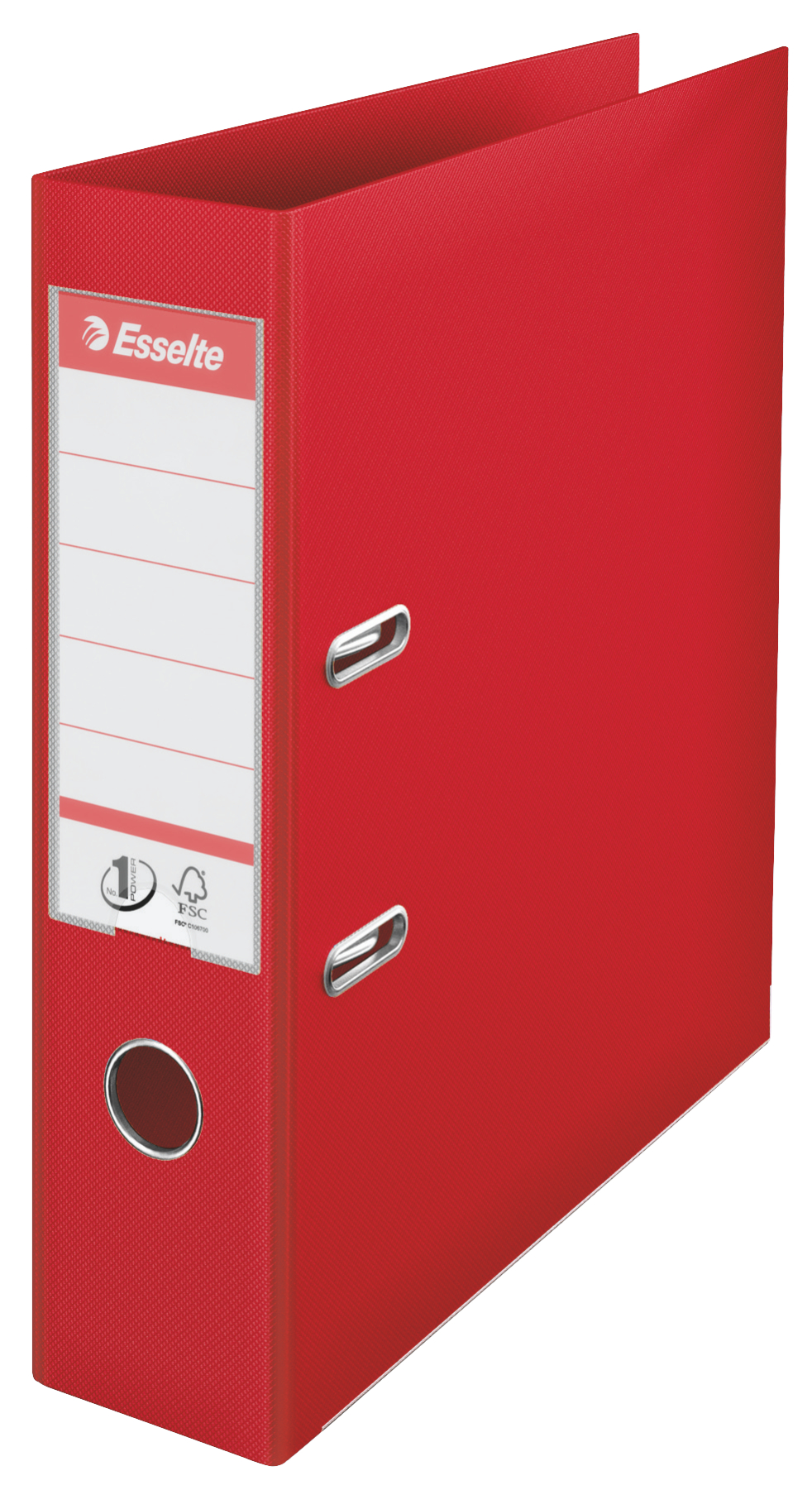 Esselte No.1 Lever Arch File Polypropylene A4 75mm Spine Red Pack 10 811330
