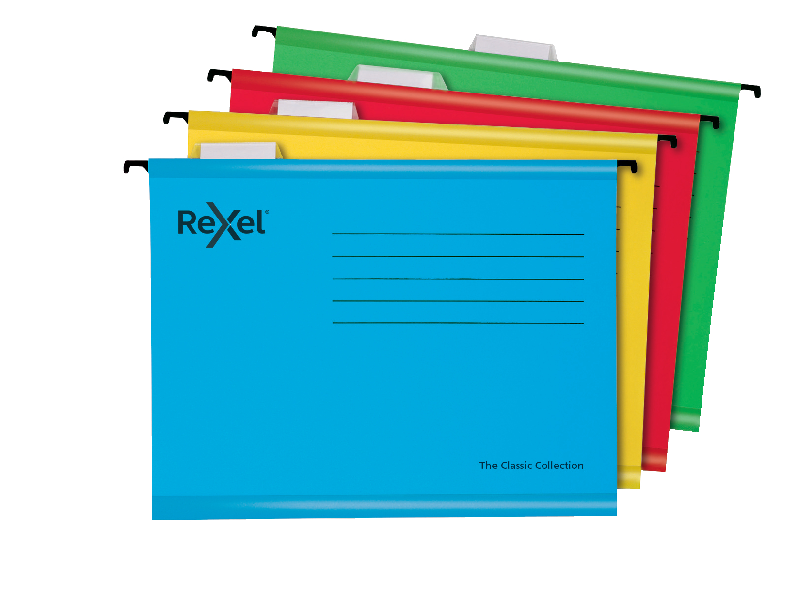 Rexel Classic A4 Suspension File Card 15mm V Base Assorted Colours Pack ...