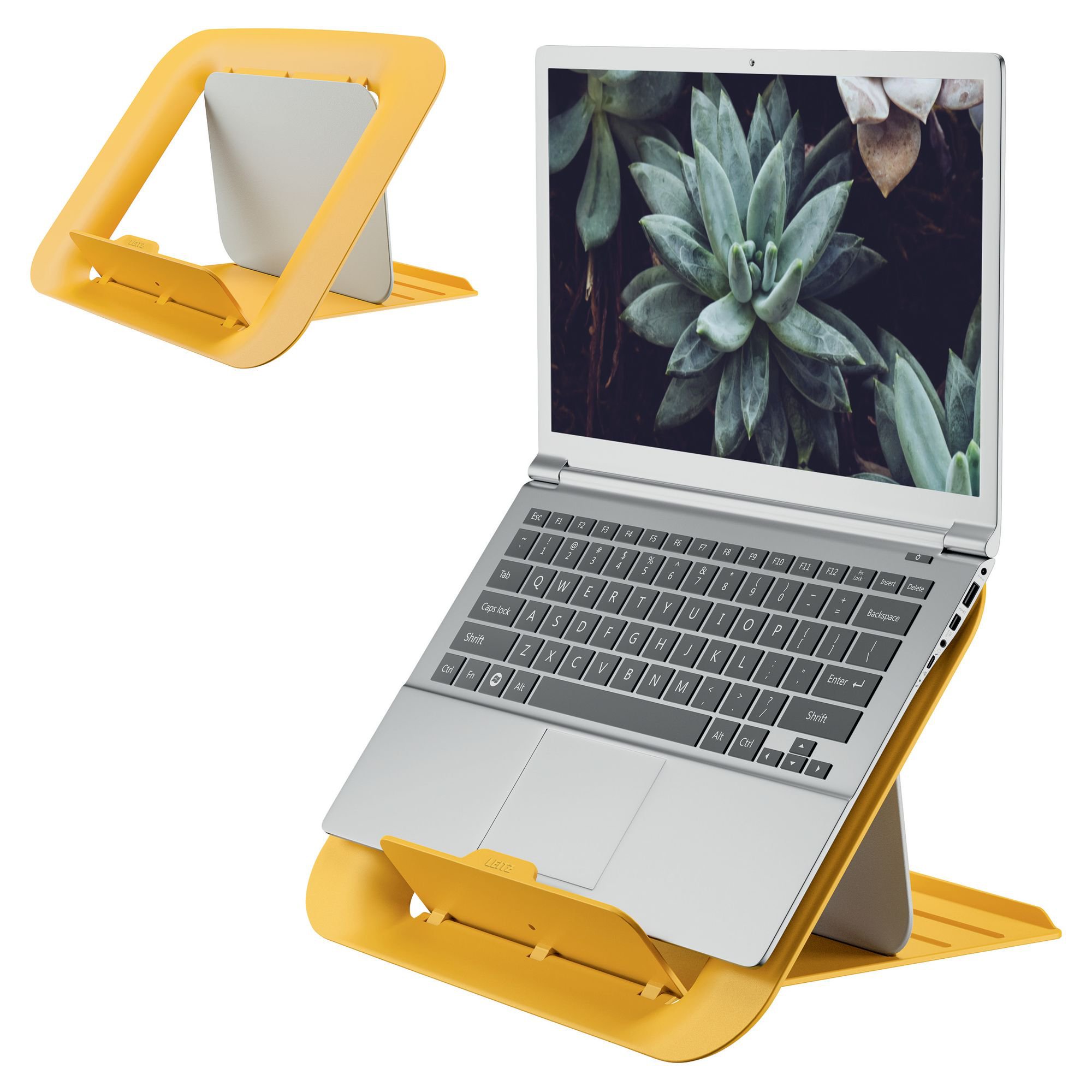 Leitz Ergo Cosy Laptop Riser Warm Yellow - MPN 64260019 - Comfortable ...