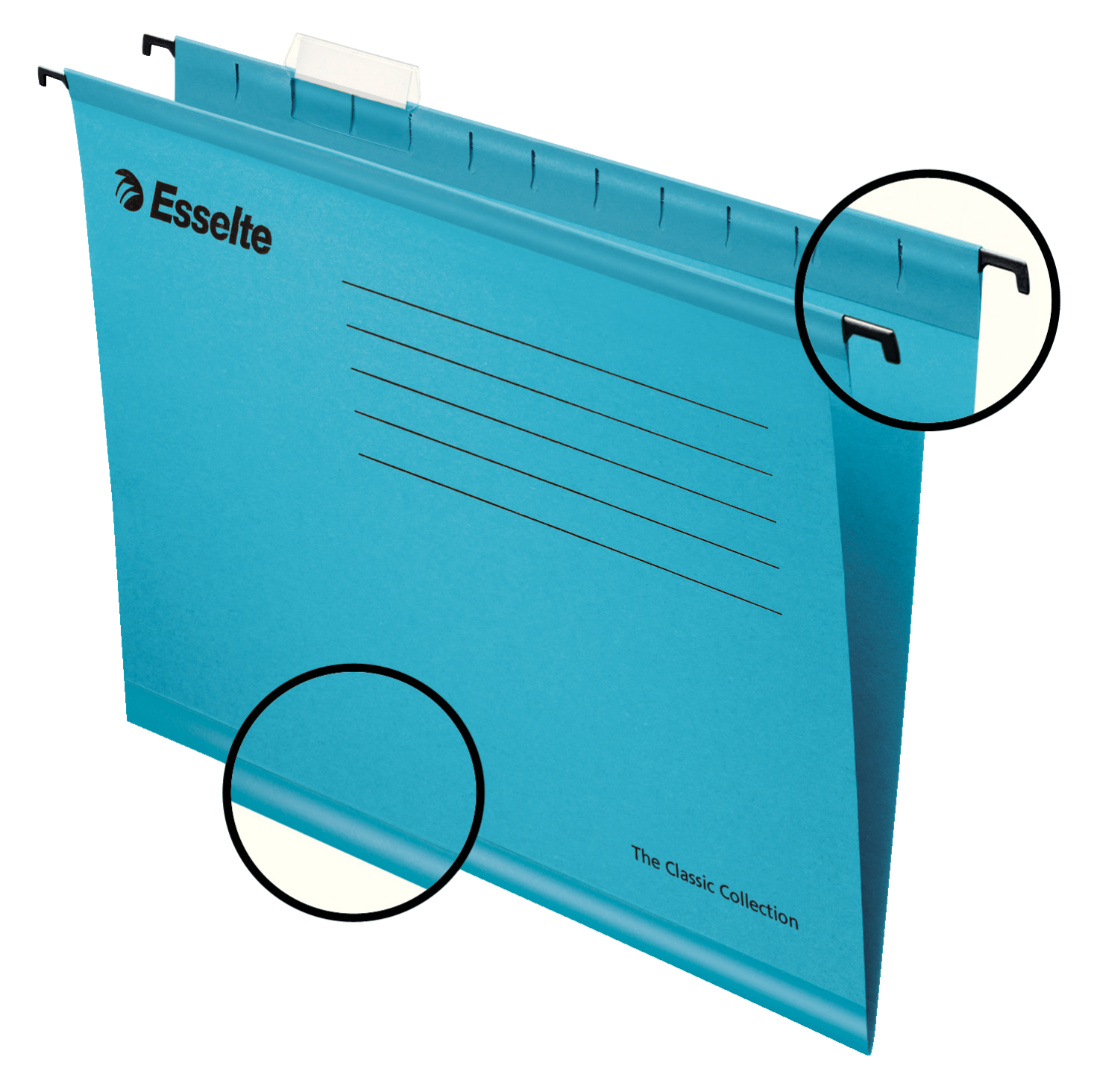 Esselte Classic Foolscap Suspension File Board 15mm V Base Blue 90334 ...