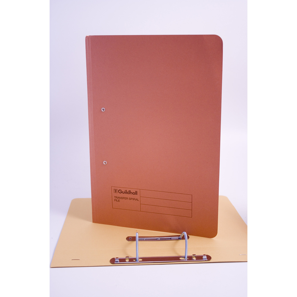 Guildhall Spring Transfer File Manilla Foolscap 315gsm Orange Pack 50 ...