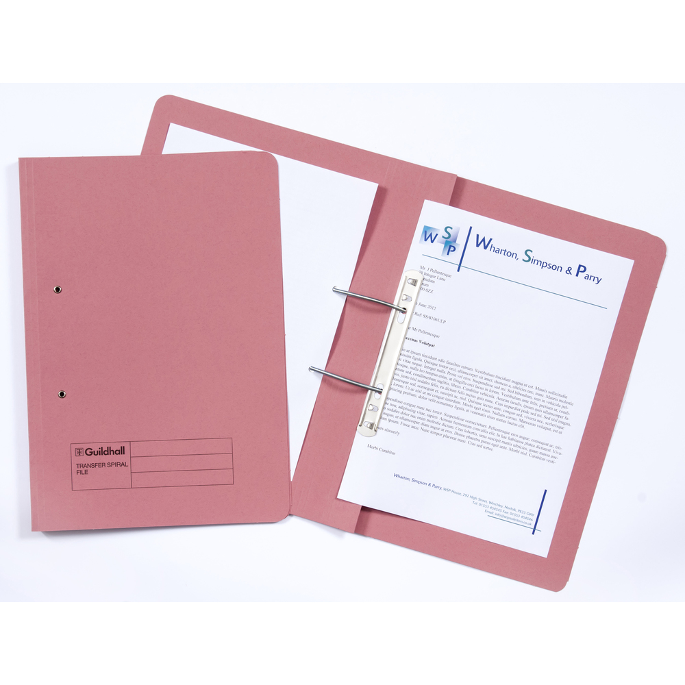 Guildhall Transfer File Manilla Foolscap 348-PNKZ