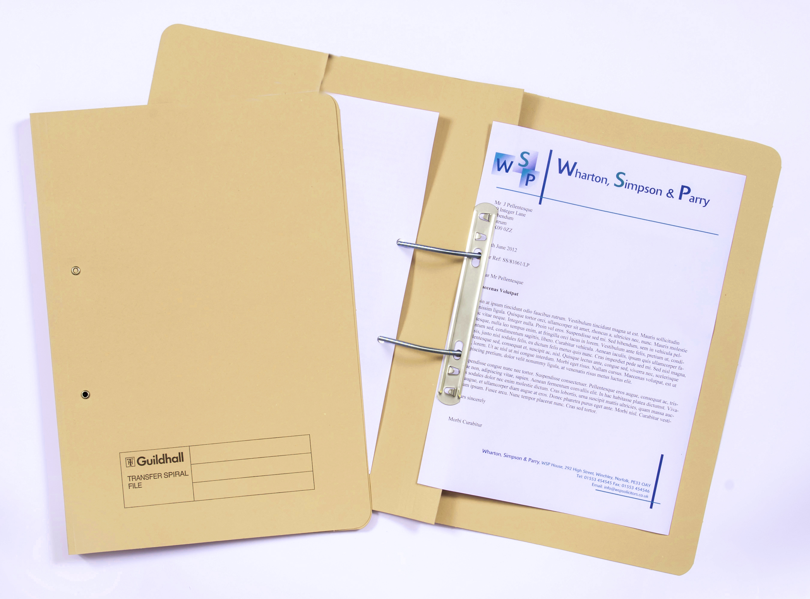 Guildhall Transfer Pocket File Manilla Foolscap 315gsm Yellow (Pack 25 ...