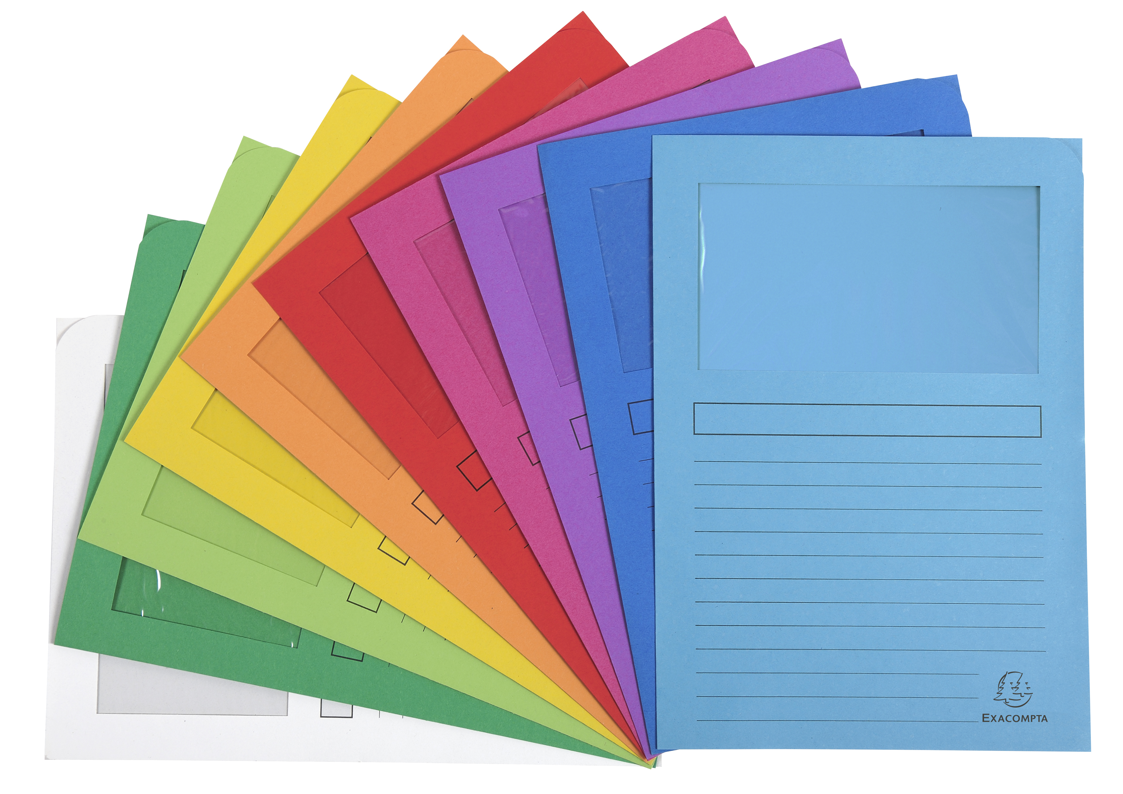 Forever Window Folder Manilla A4 130gsm Assorted Pack 100 - 50100E