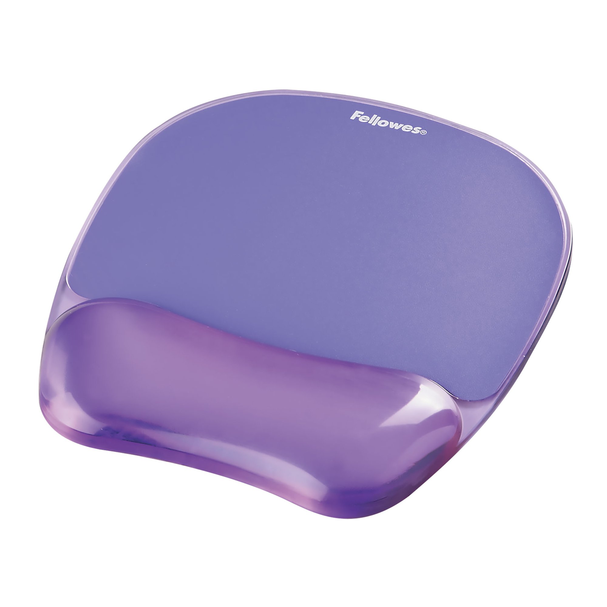 Fellowes Crystal Gel Mouse Pad & Wrist Rest Purple 9144104