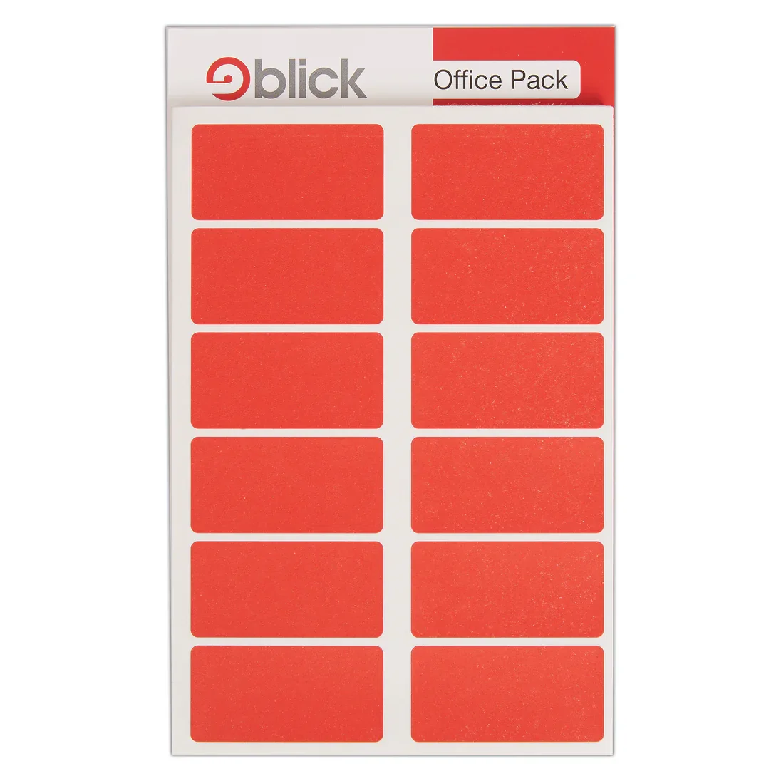 Blick Labels Office Pack Red 25x50mm - RS019954 (320 Labels)