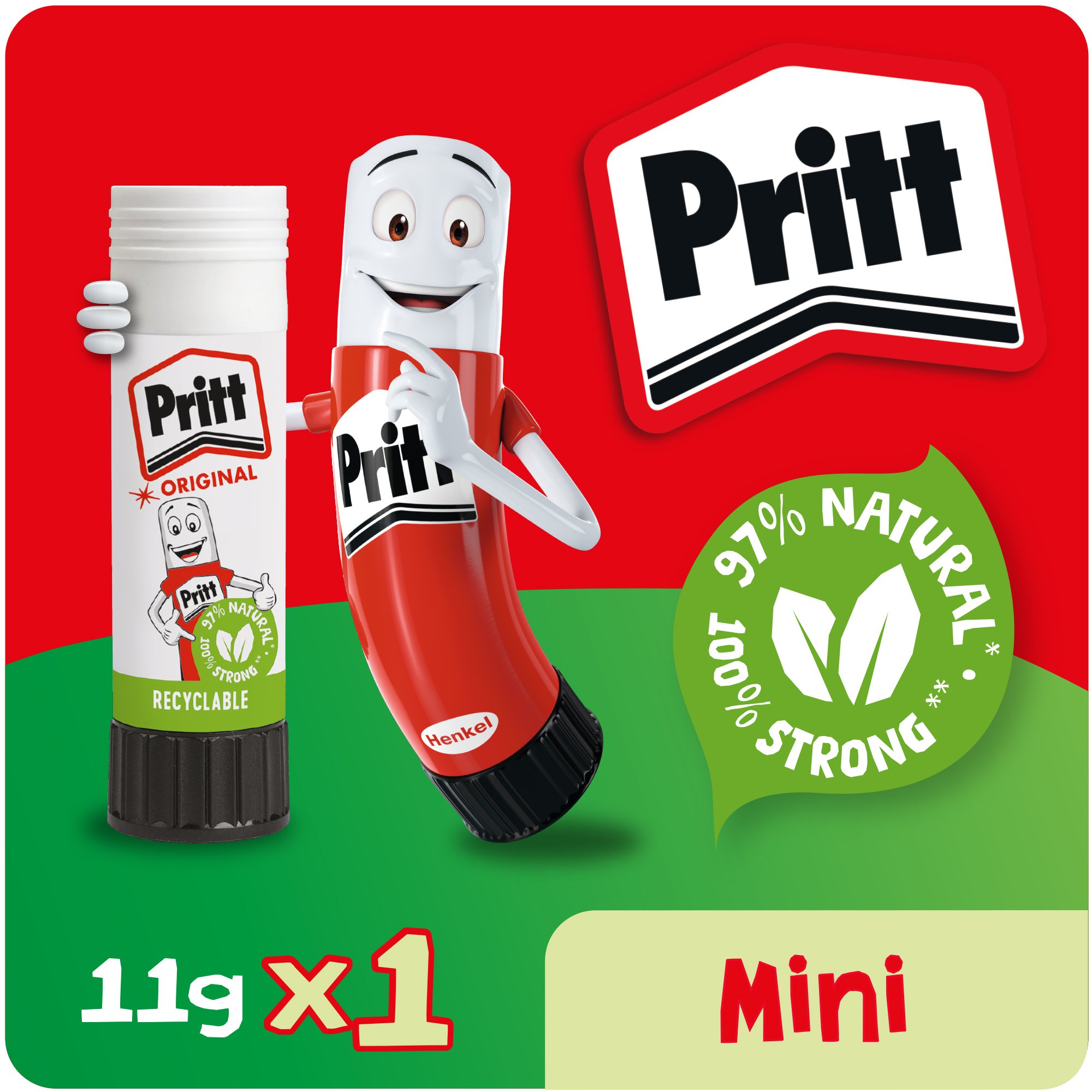 Pritt Original Glue Stick Value Pack 11g (Pack of 12) - 1456073