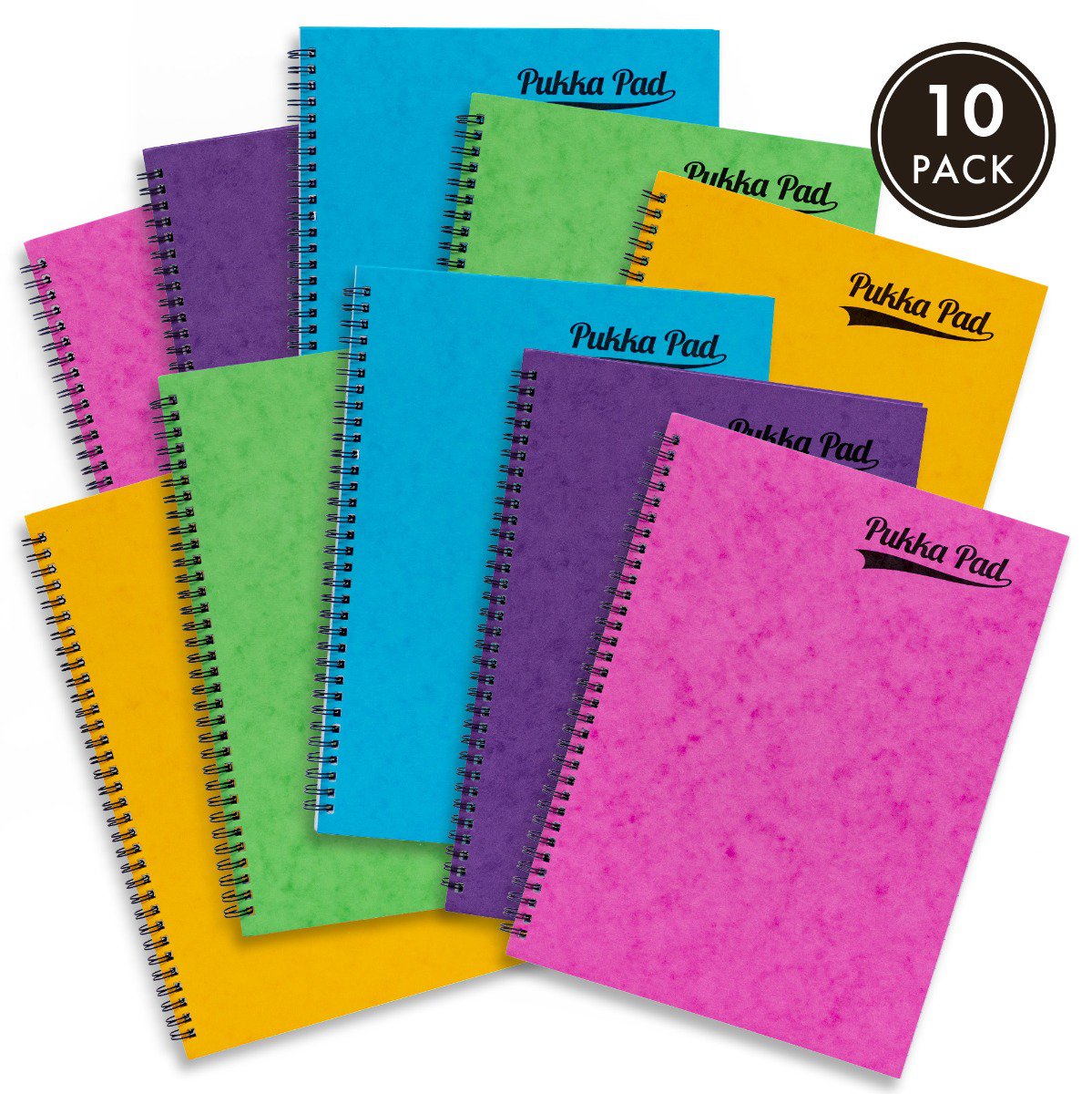 Pukka Pads Pressboard Brights A4 Pads Pack 10 - 7268-PRS