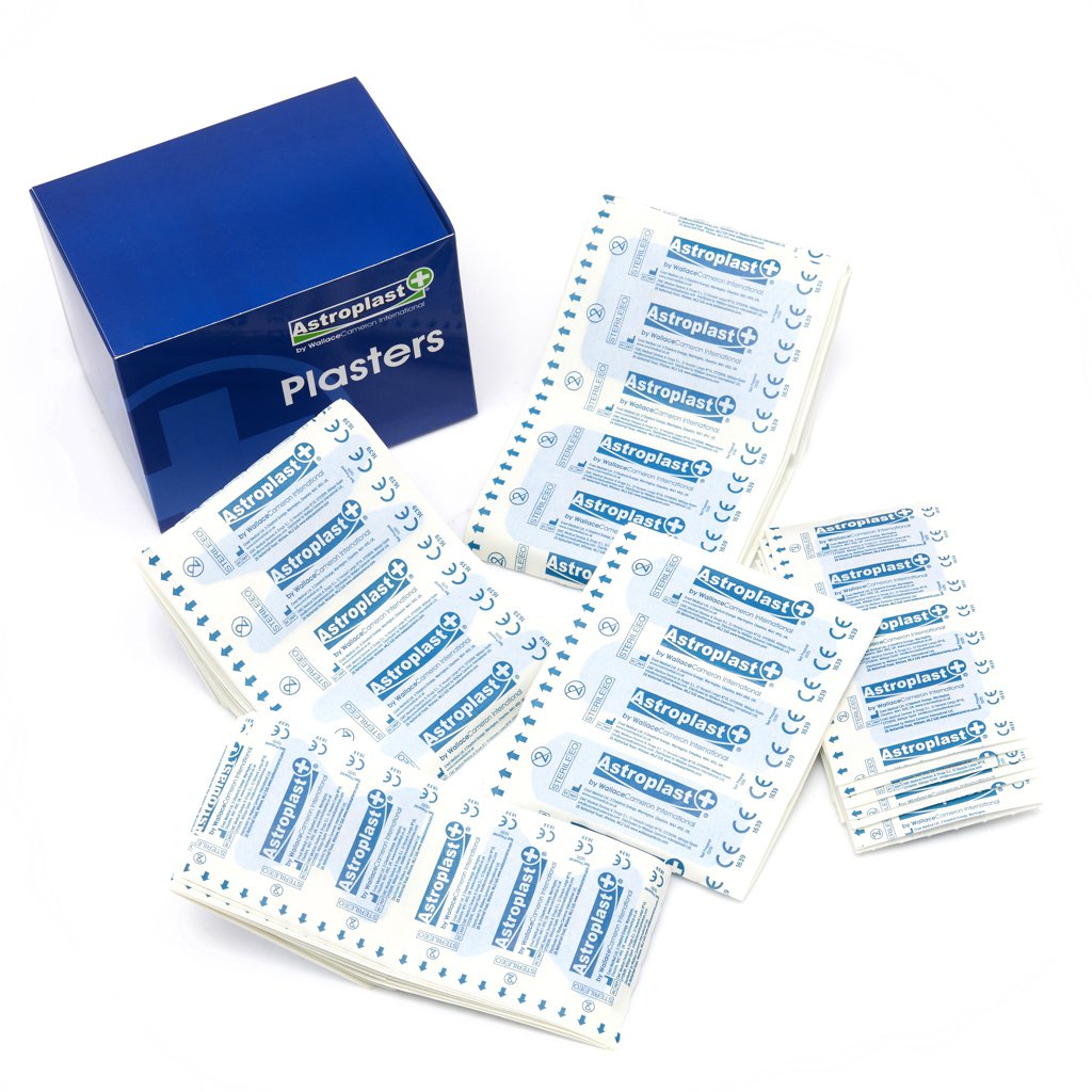 Astroplast Plasters Blue Assorted Sizes (Pack 150) - MPN 1213001