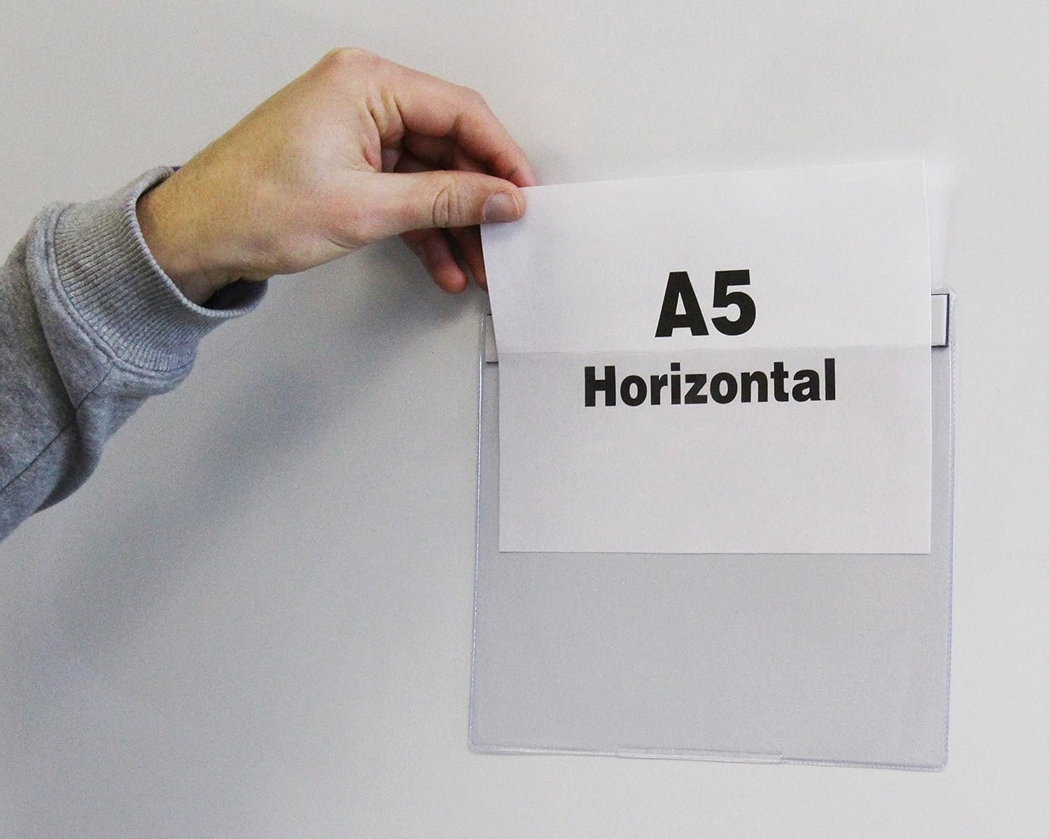 Beaverswood MP5H/10 Magnetic A5 Document Pockets Clear (Pack 10)