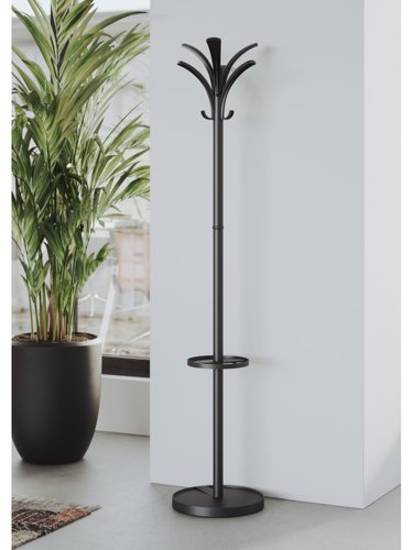 Alba Brio Coat Stand 6 Hooks Black - PMBRIO N