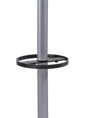 Alba Stan Coat Stand PMSTAN3 M 8 Pegs 2 Hooks Silver Grey Black 5Kg