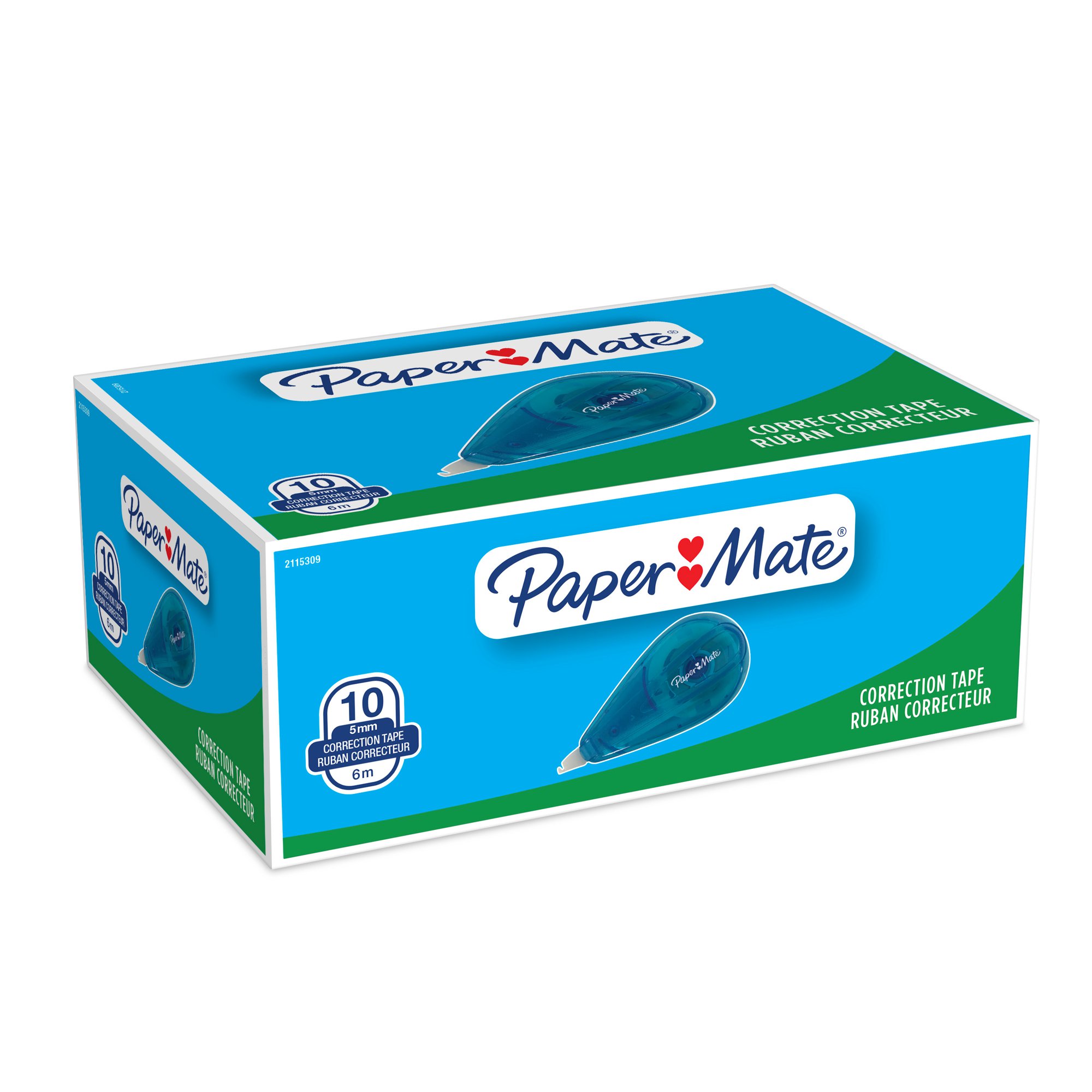 Paper Mate Mini Correction Tape 5mmx6m White (Pack 10) - MPN 2115309
