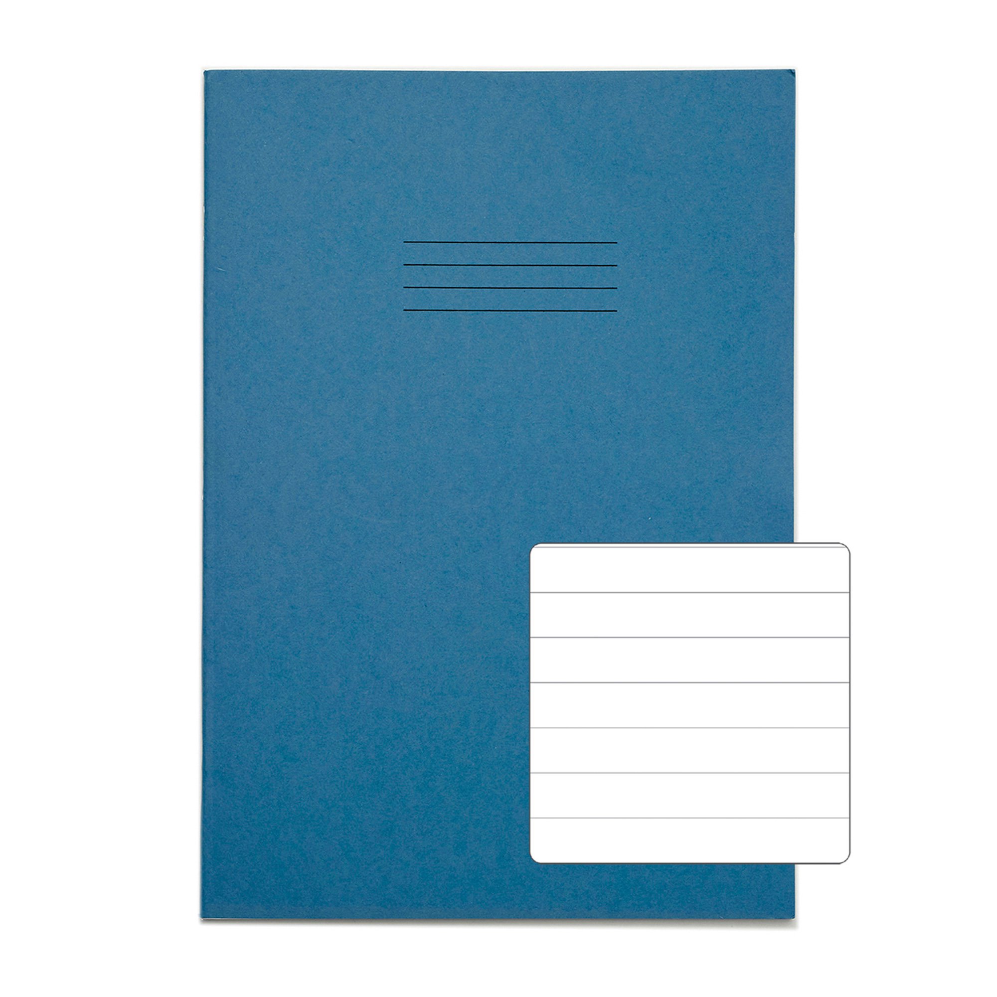 Rhino 13 x 9 A4+ Exercise Book 40 Page Ruled 12mm Light Blue - VDU024-260-2