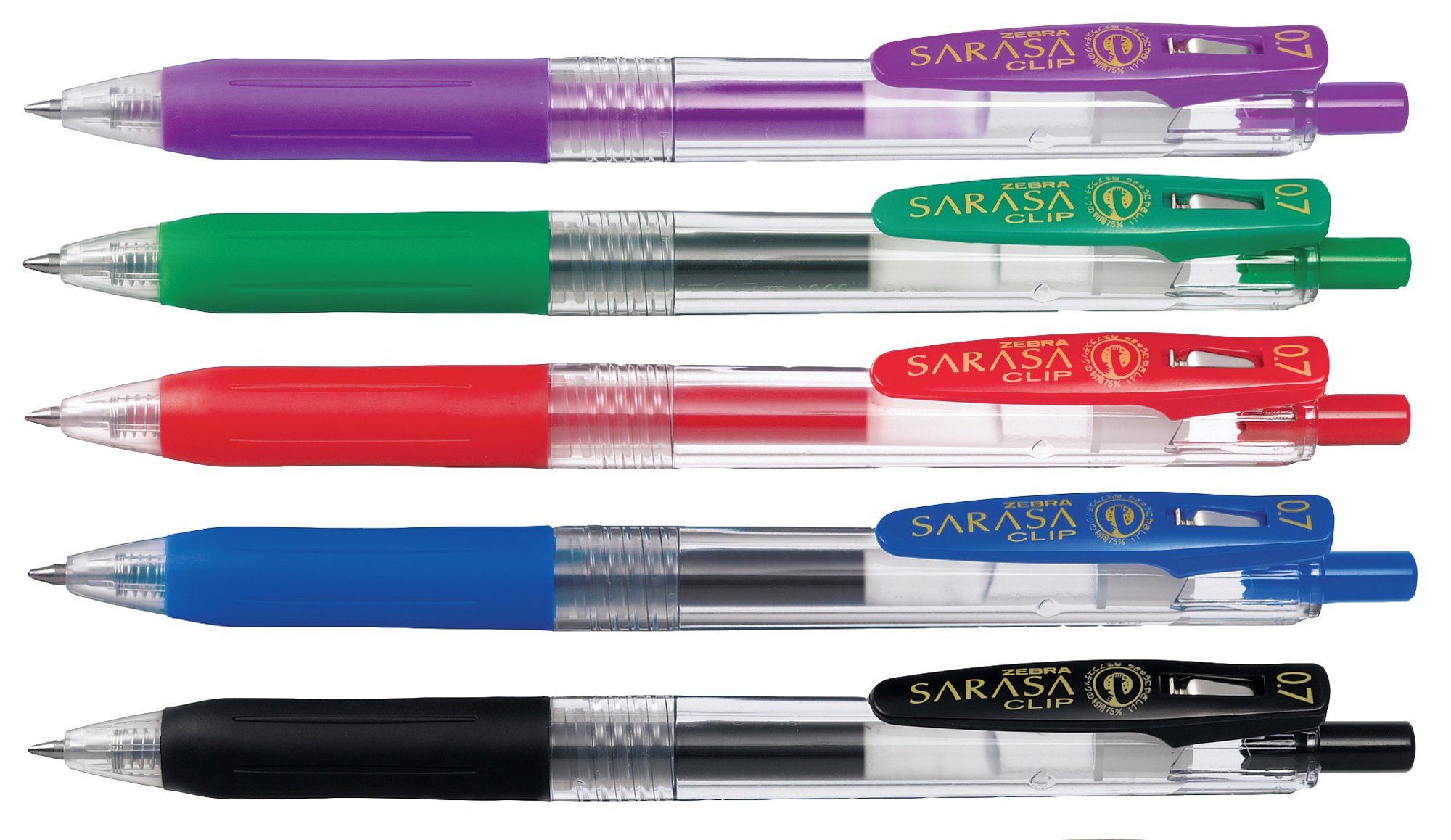 Zebra Sarasa Clip Gel Pen Medium Point Red (Pack of 12) - MPN 14323